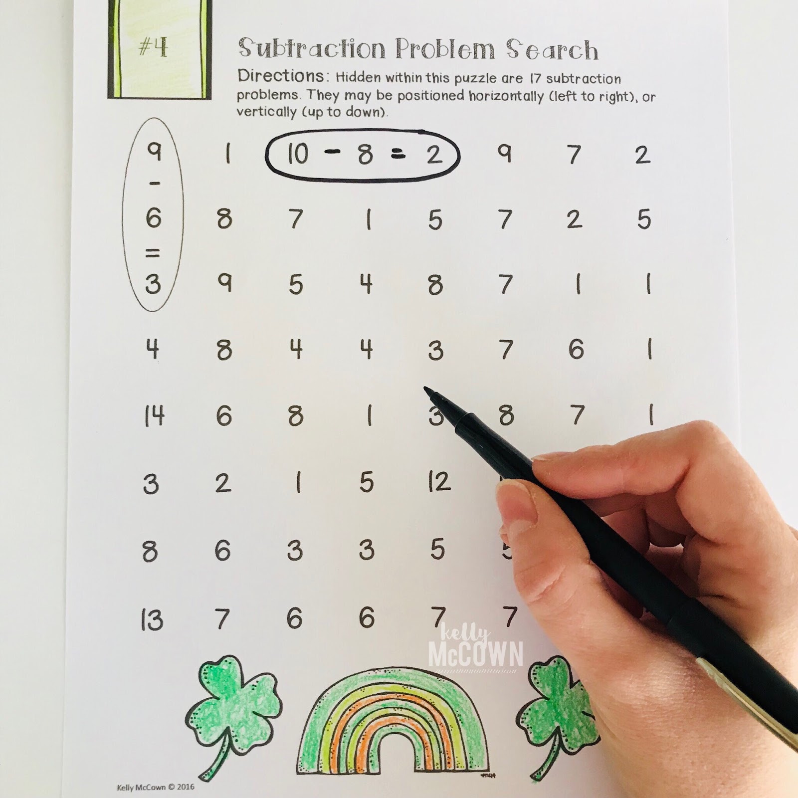 Kelly McCown: March NO PREP Math Packets {Grades 3 to 5}