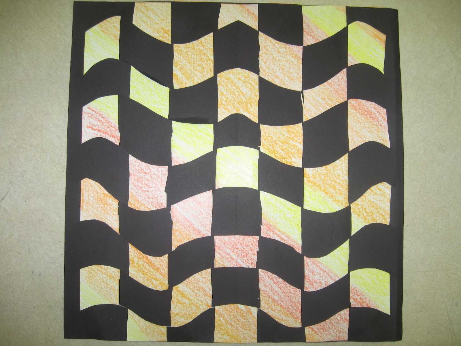 Miss Young's Art Room: 6th Grade Op Art Paper Weaving
