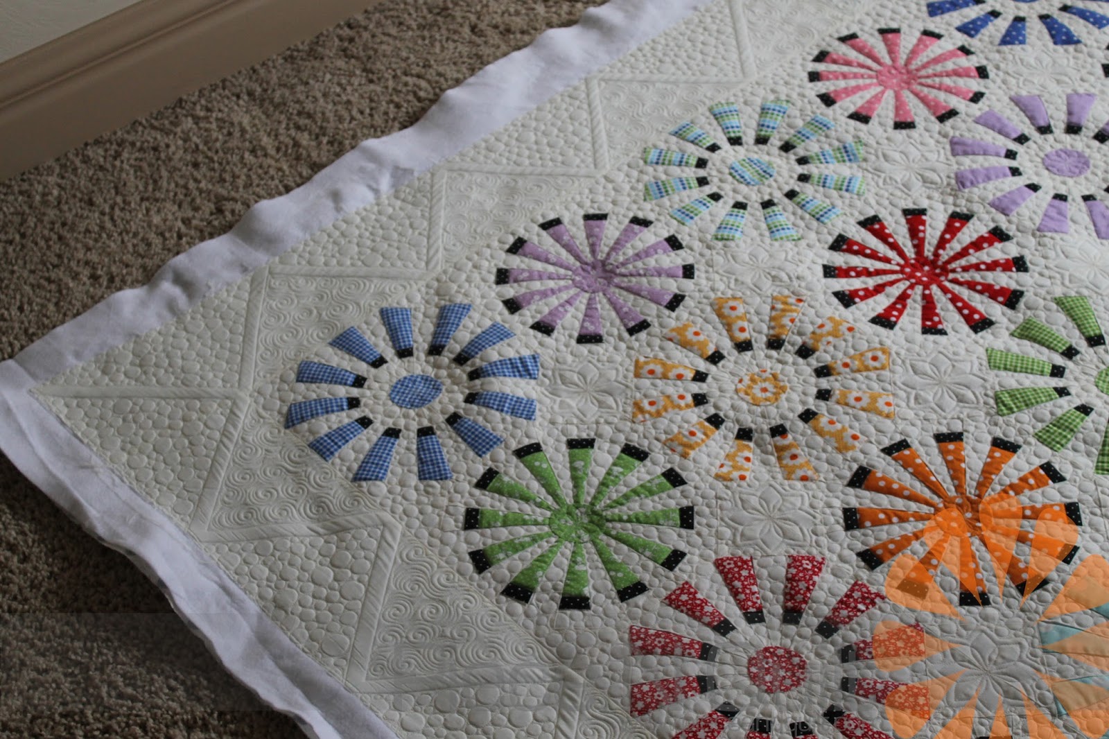 Piece N Quilt: Ferris Wheel Quilt - Custom Machine Quilting by Natalia ...