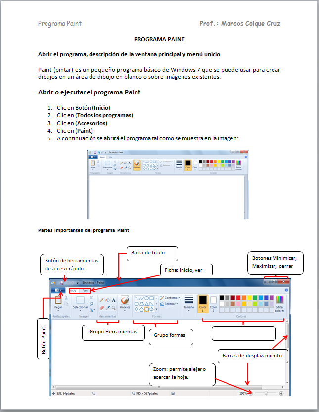 APRENDE EN LA PC...: PROGRAMA PAINT Tema1