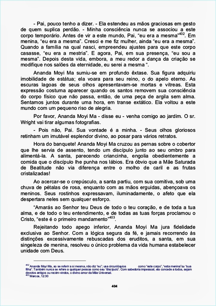 AUTO BIOGRAFIA DE UM YOGUE: A "MÃE SATURADA DE BEATITUDE"