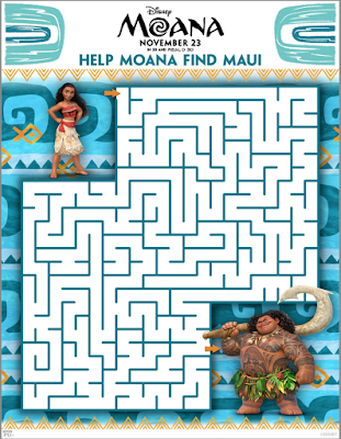 Woven by Words: Disney's MOANA Coloring Sheets