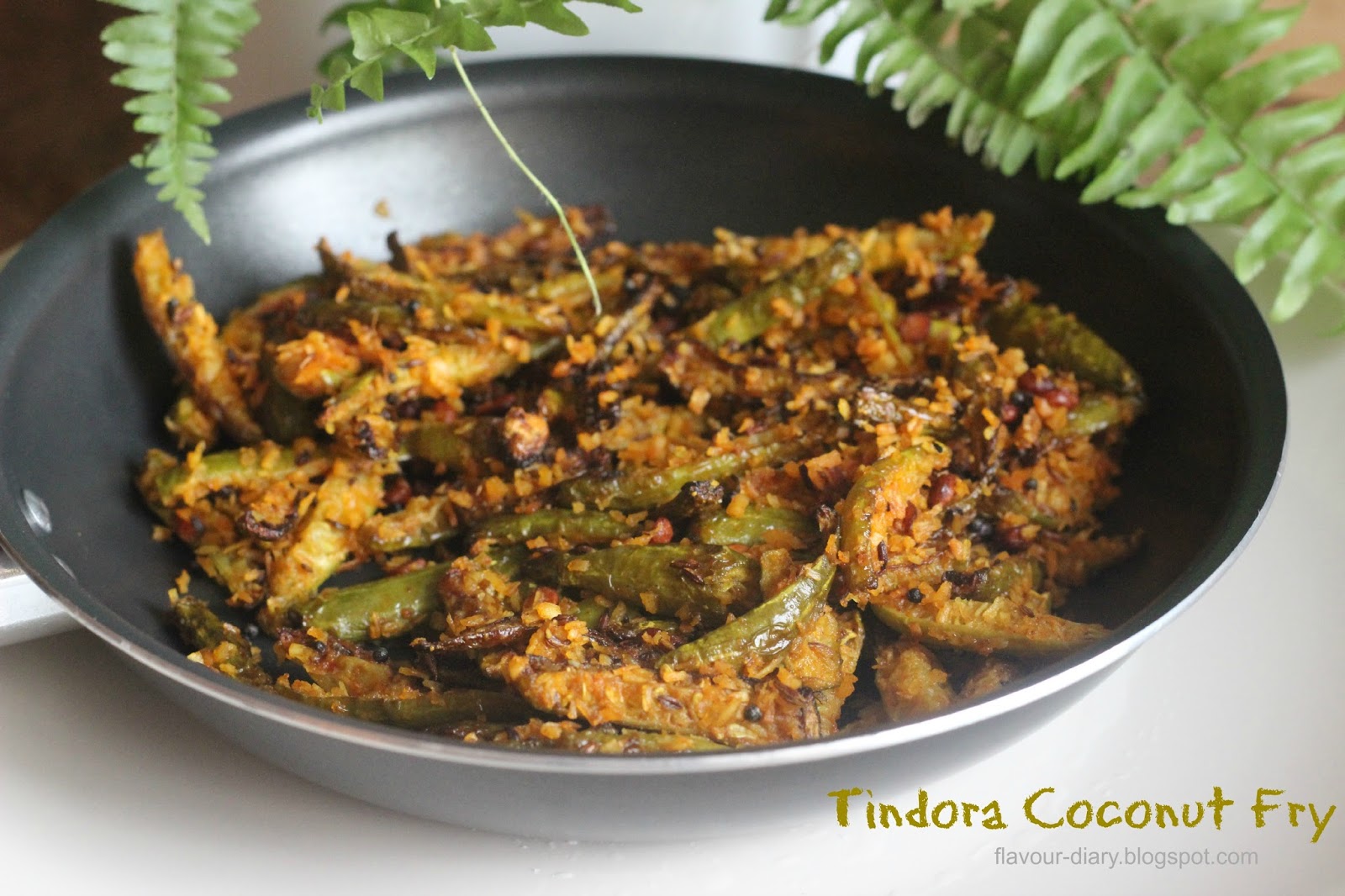 Flavour Diary: Donda / Dondakaya/ Tindora Coconut Fry
