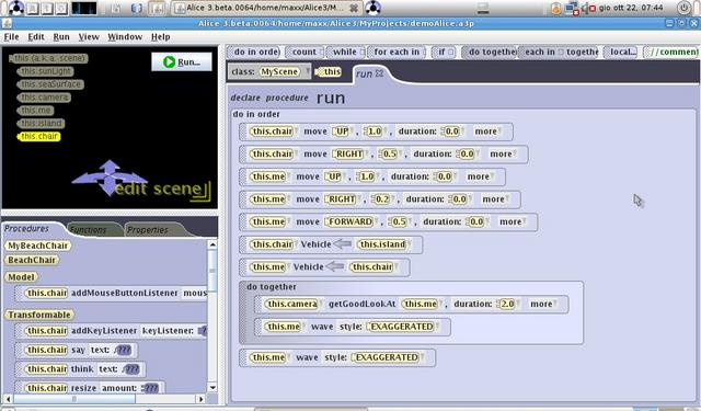 Massimo's Blog: Alice 3 (beta) on the EEEPC