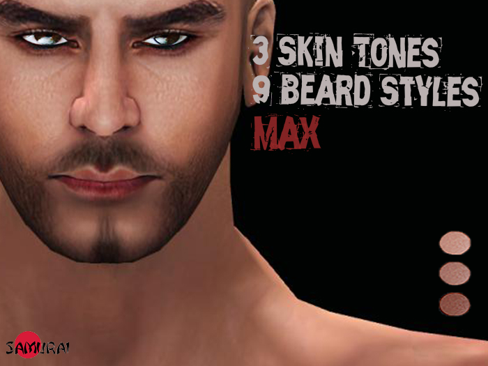 Samurai HQ SKIN (Second Life): New Release “ Max" Skin and Shape From ...