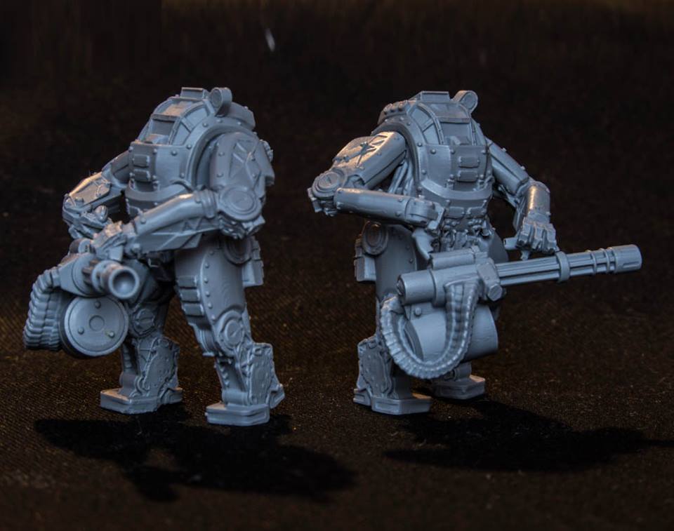 Power Armor Hardsuits 30 Mecha Minis 3D STL Physical By Impact ...