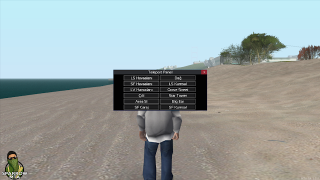 MTA SA F5 Teleport Panel Scripti