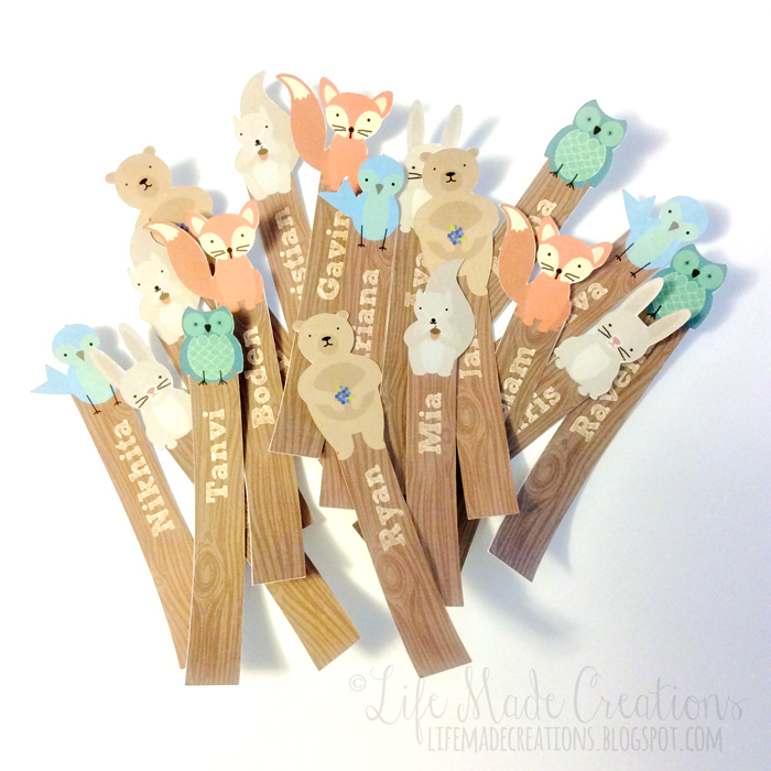 Life Made Creations: woodland bookmarks: a silhouette tutorial