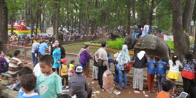 Ragunan Penuh Sesak, Pengunjung Tembus 117 Ribu Orang | Artikel Poster