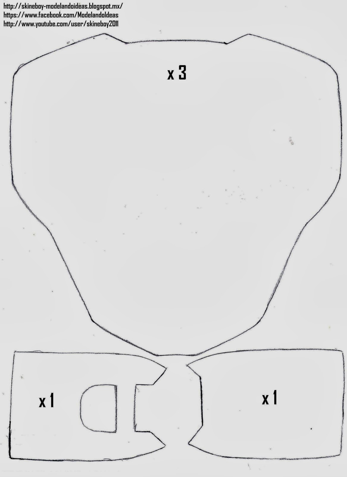 MODELANDO IDEAS: Tutorial hombrera master chief foamy