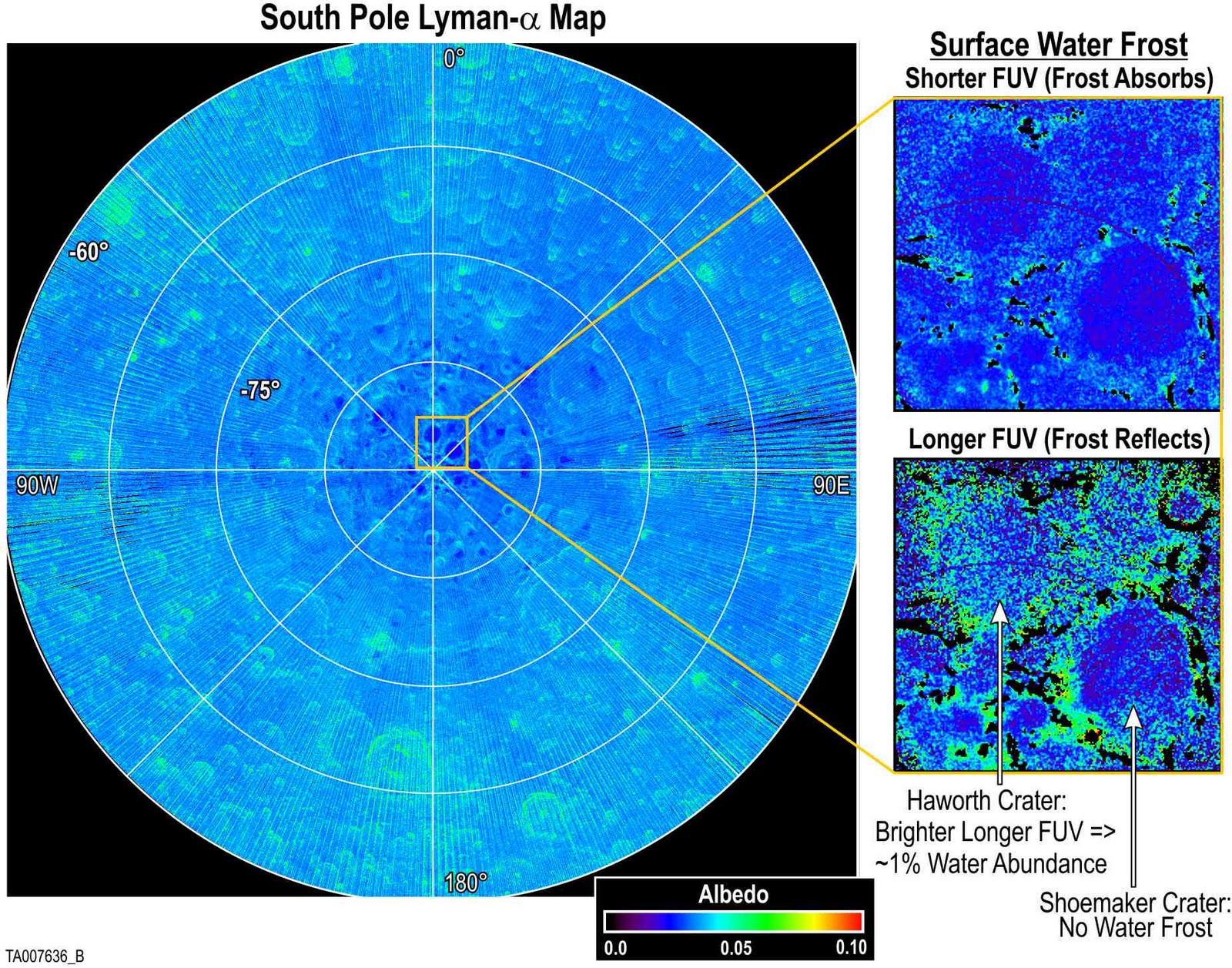 Lunar Reconnaissance Orbiter's LAMP reveals location and amounts of ...