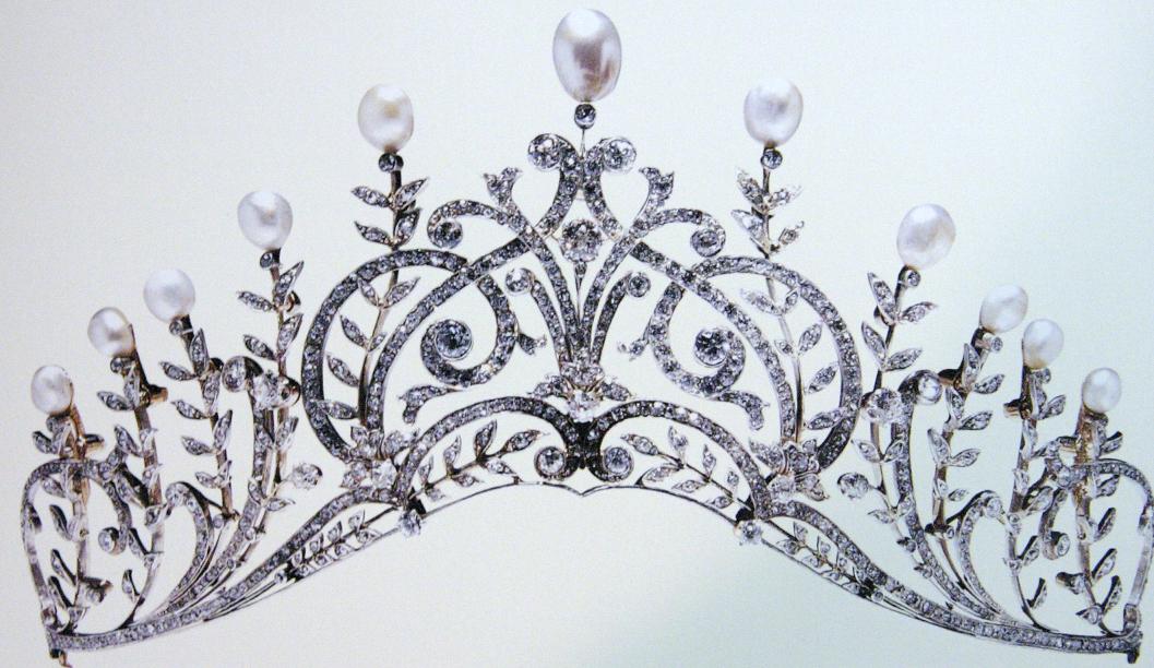 Marie Poutine's Jewels & Royals: Pearl and Diamond Diadems