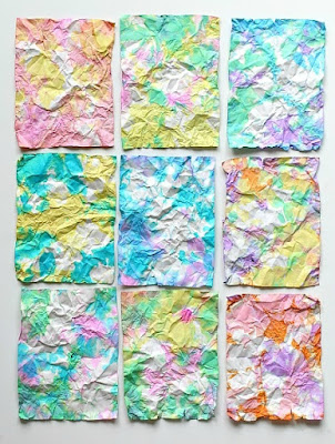Turn your pieces of crumpled paper into a work of art. - crazzy craft