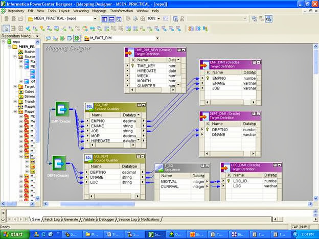 Combining Facts and Dimensions in Informatica ~ Datawarehouse Architect