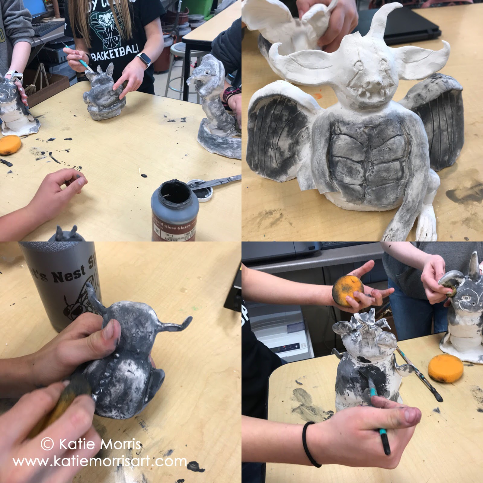 High School Ceramic Sculptures