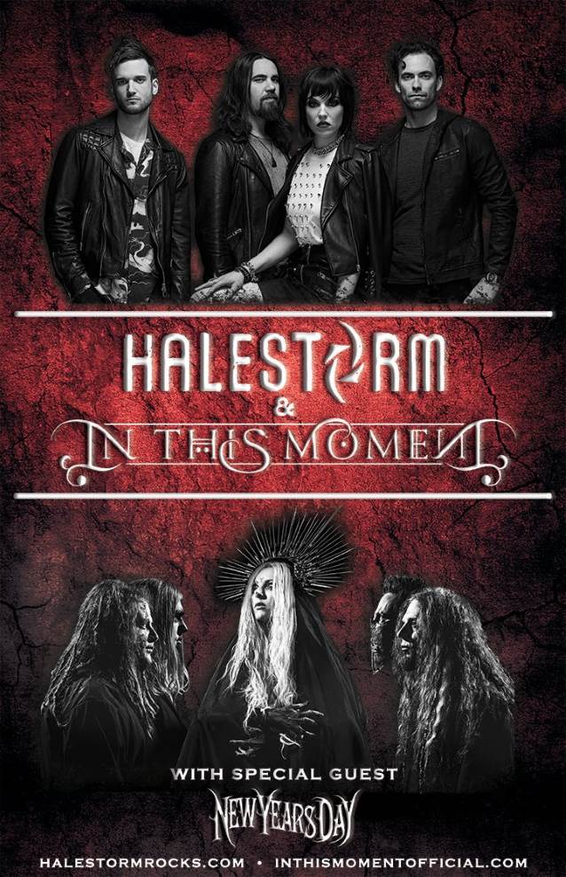 Halestorm / In This Moment / New Years Day @ Hammerstein Ballroom New ...