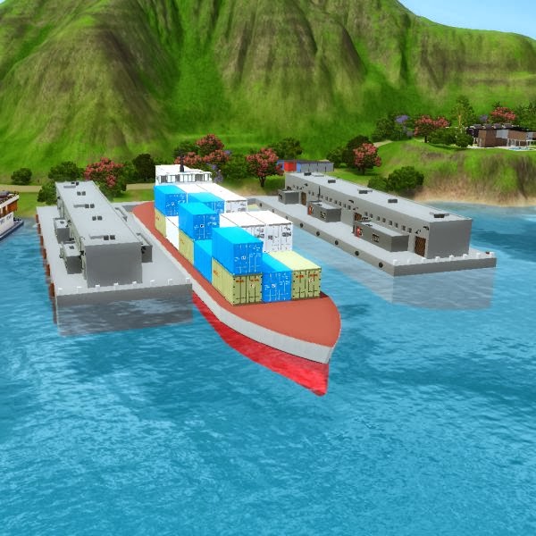 Simming in Magnificent Style: Cargo 2 berth docks