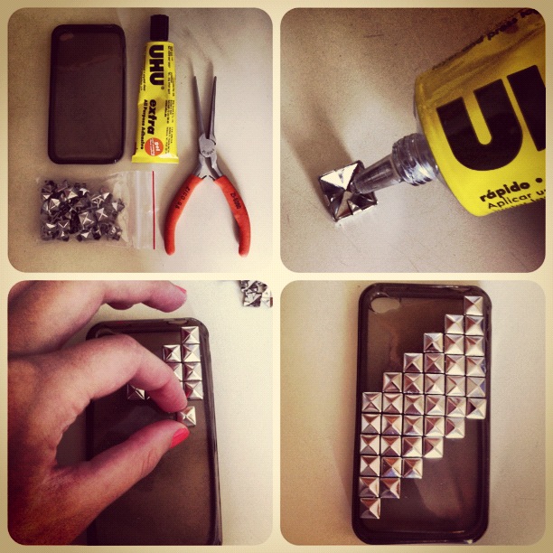 lovalafashion: DIY Stud Phone Case