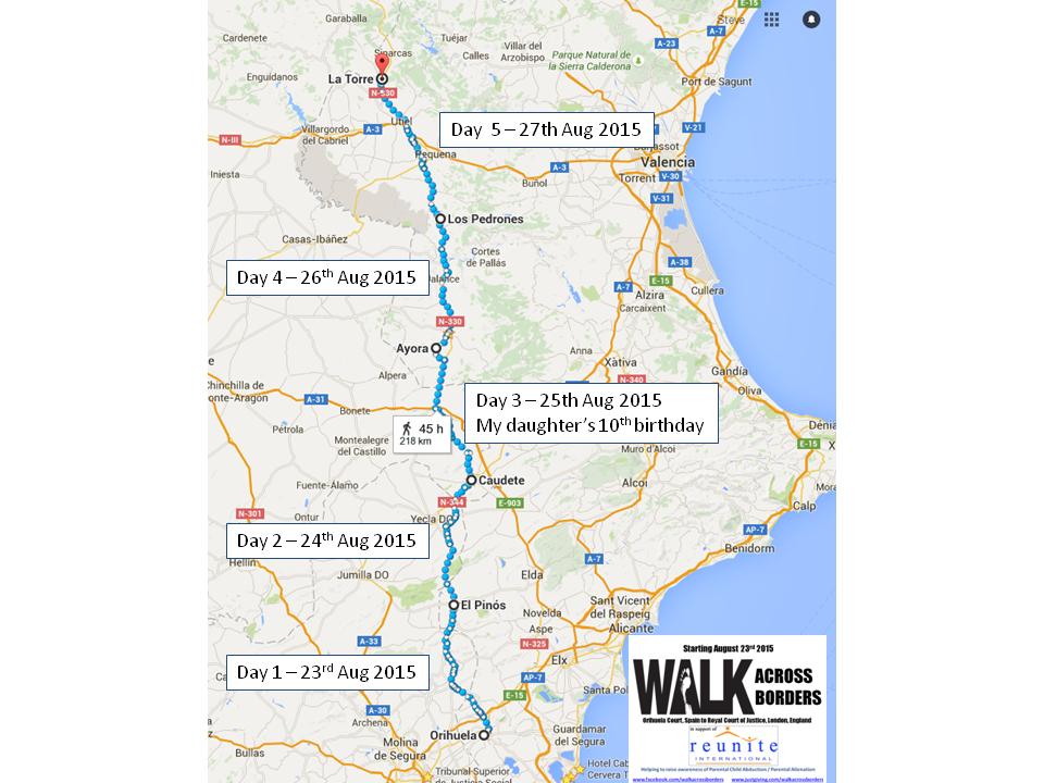 Walk Across Borders - Supporting Reunite International Child Abduction ...