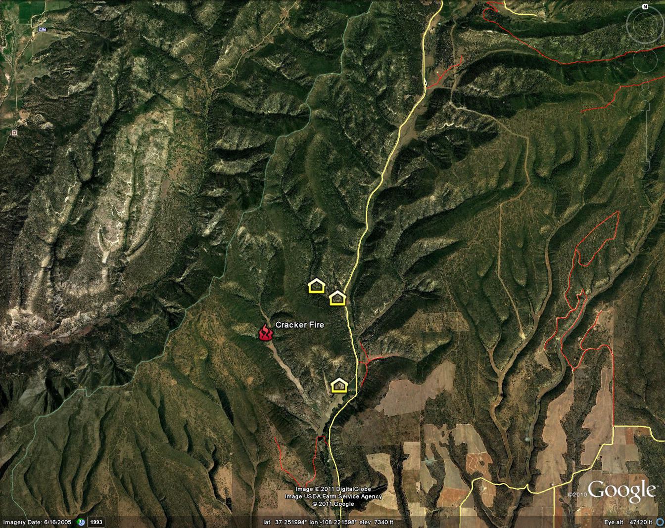 416 Laplata County Fire Map - Map