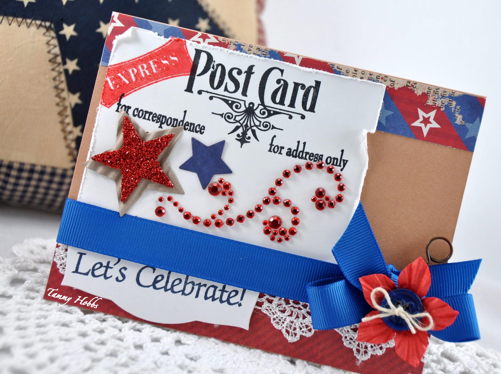 Creating Somewhere Under The Sun: Patriotic Card - Let's Celebrate