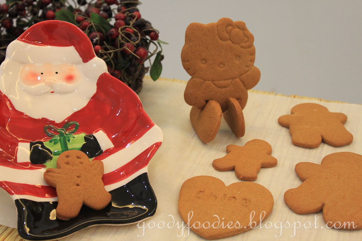 GoodyFoodies: Recipe: Gingerbread Man + Hello Kitty Biscuits