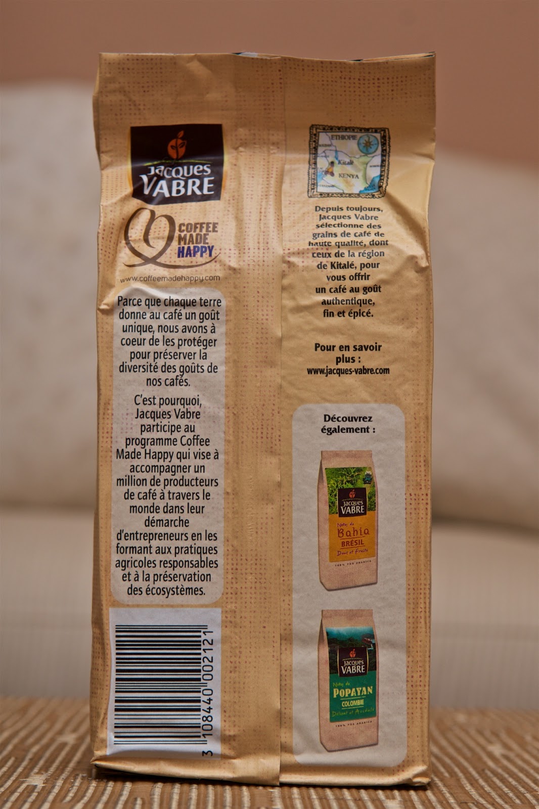 Café moulu Notes de Kitalé (250g) par Jacques Vabre