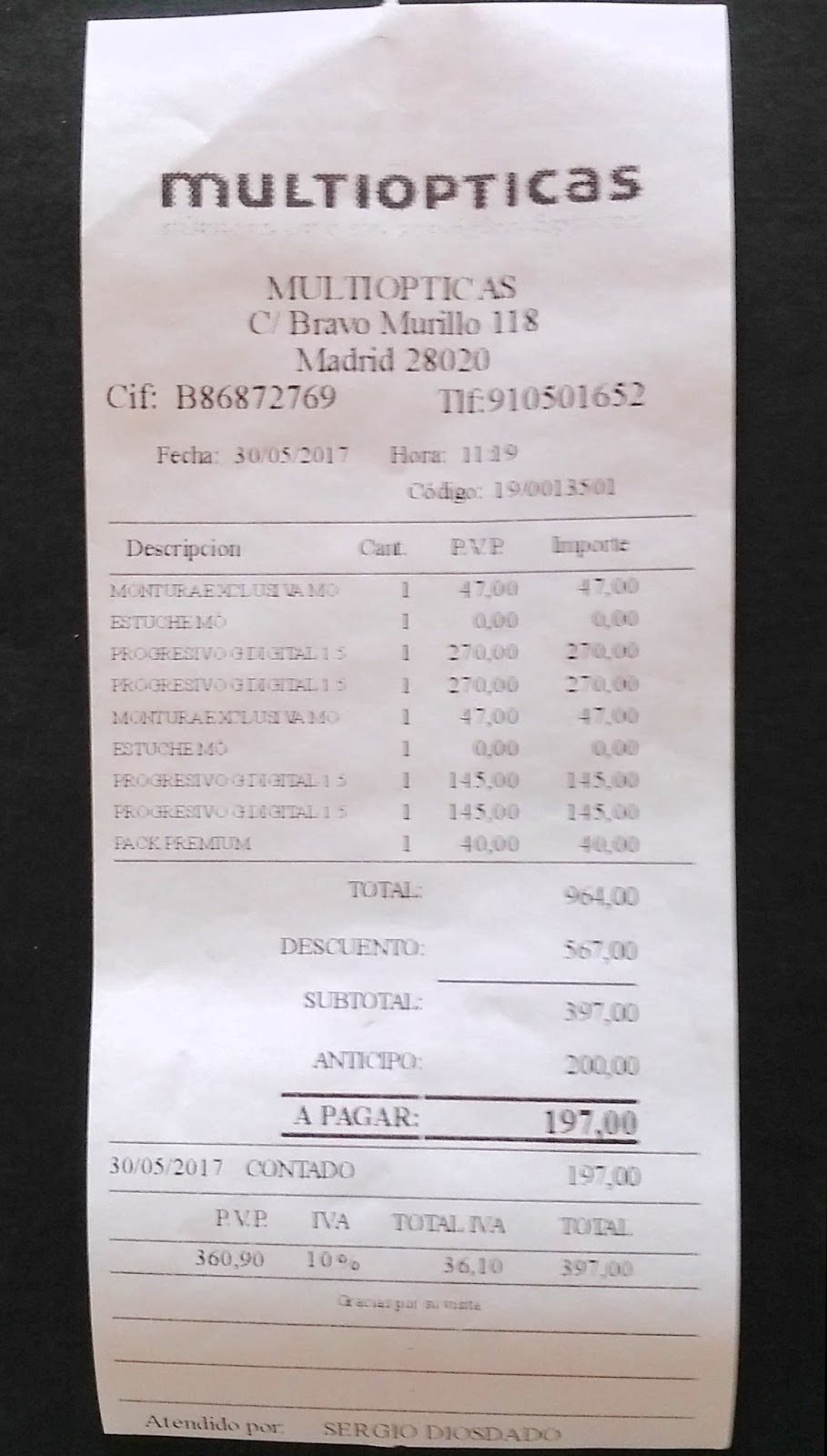 Oficina de Ideas Libres: COMO HINCHAR UNA FACTURA.