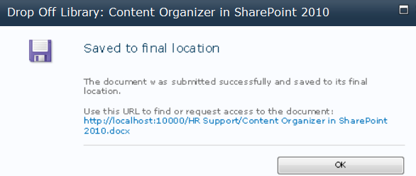 Sharepoint Drive with Hemant Joshi: Content Organizer in SharePoint 2010