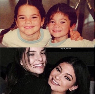 Kylie Jenner recreates childhood photo with sister, Kendall