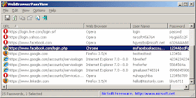ToolWar | Information Security (InfoSec) Tools: WebBrowserPassView :: Tools