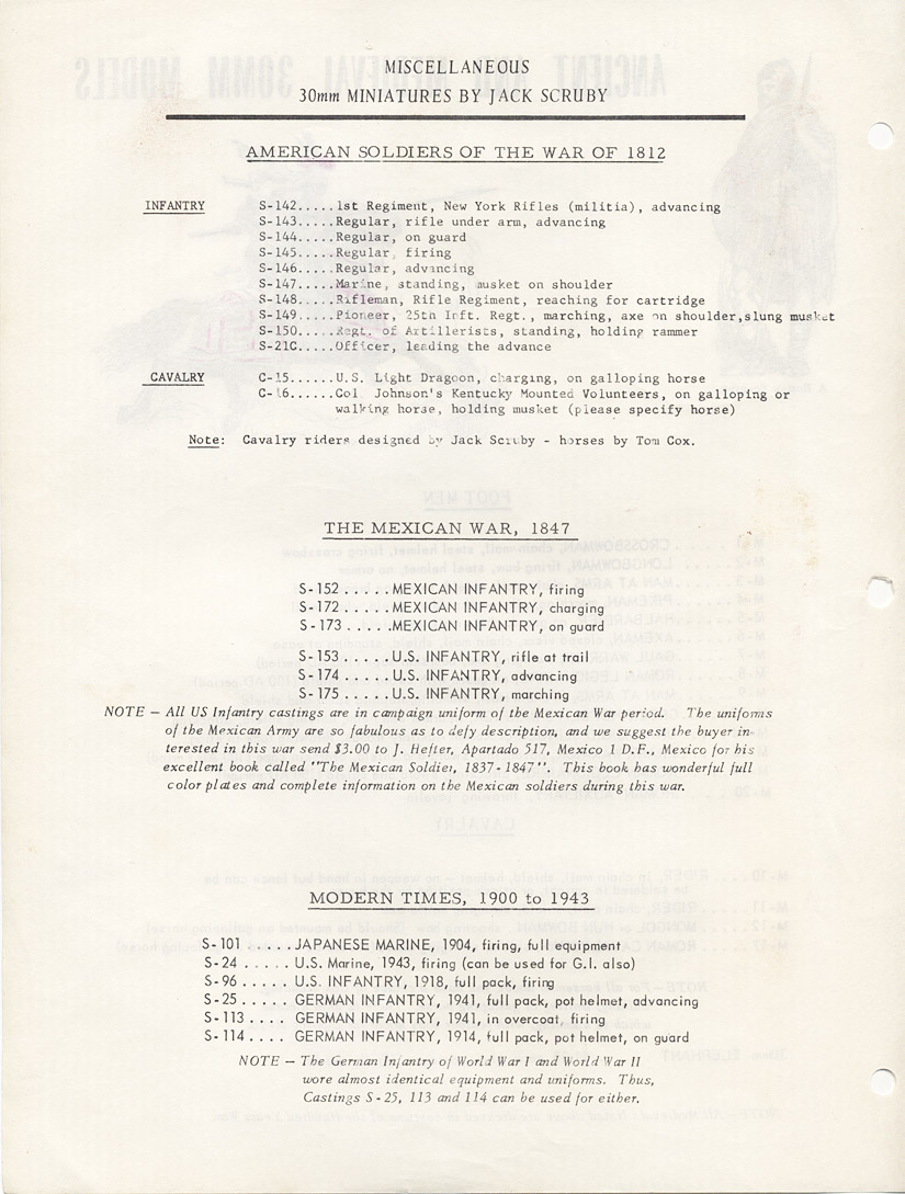 Flashcove's cay: Jack Scruby catalog 1962