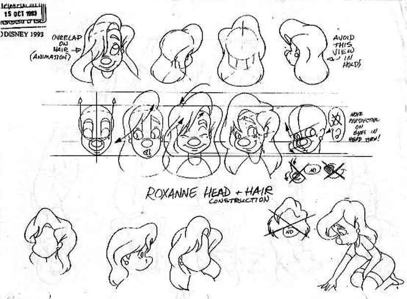 Living Lines Library: A Goofy Movie (1995) - Model Sheets