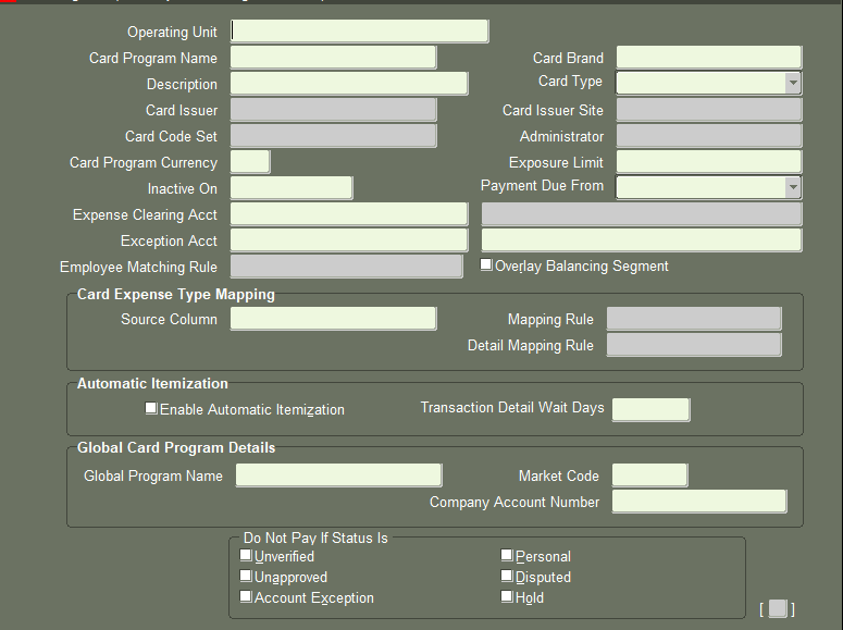 Oracle Application's Blog: Credit card tables in oracle apps