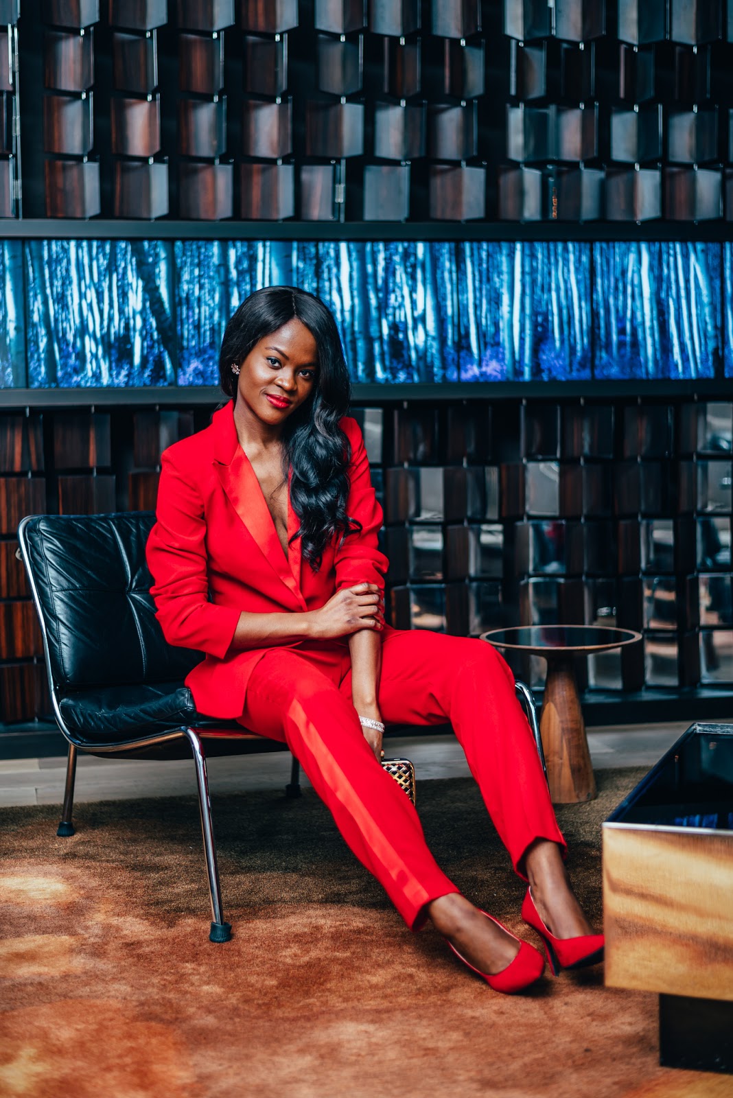 Red Power Suit for the New Year - Cranberry Tantrums