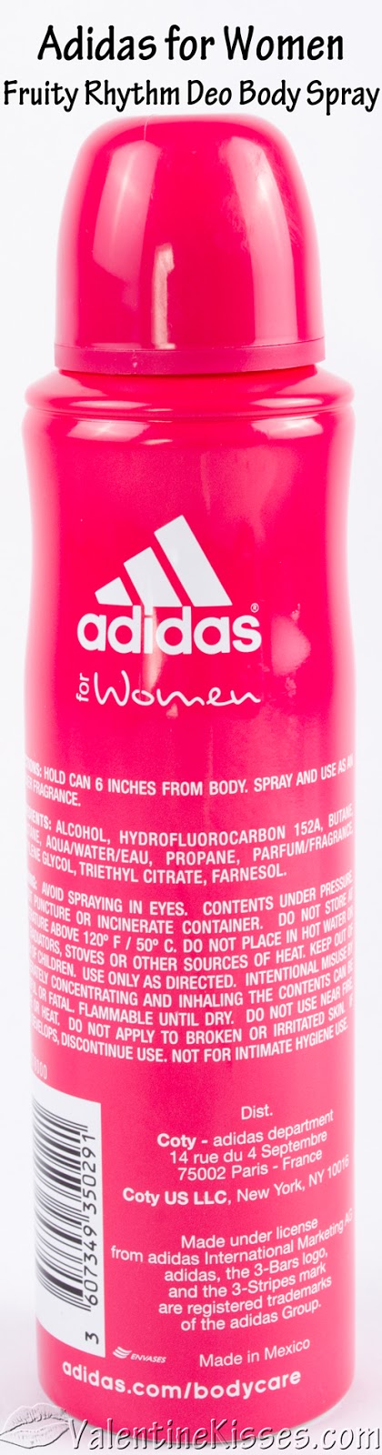 Valentine Kisses: Adidas Women's Fruity Rhythm Body Spray & Body ...