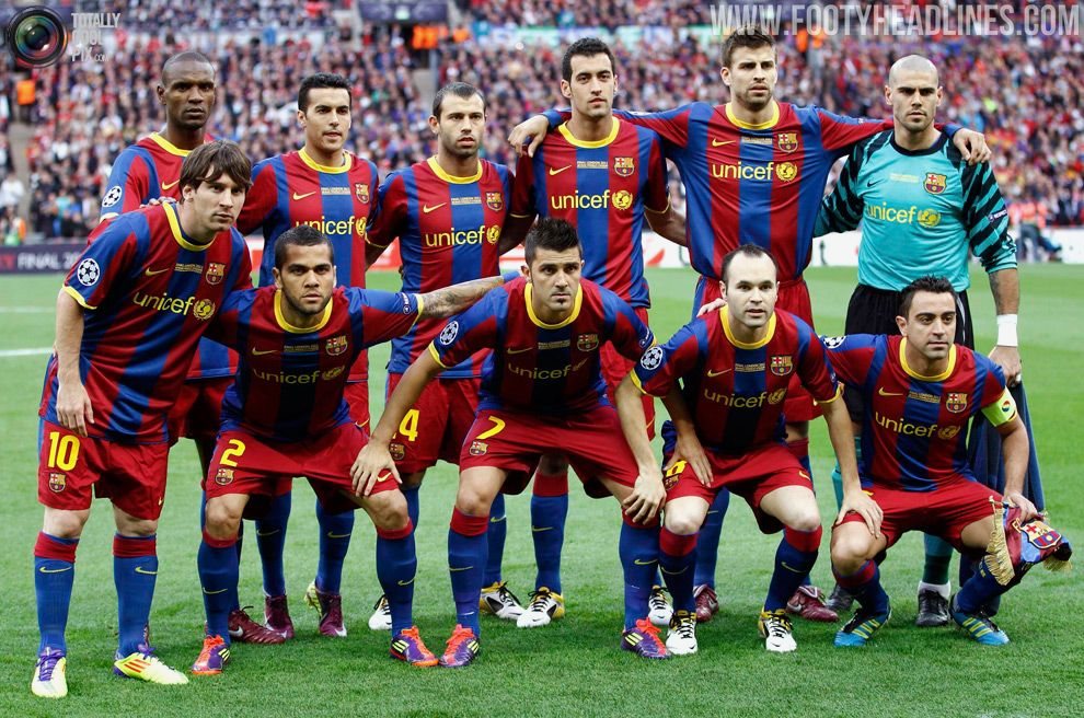 FC Barcelona 20-21 vs 10-11 Home Kit - 10 Years Champions League Title ...