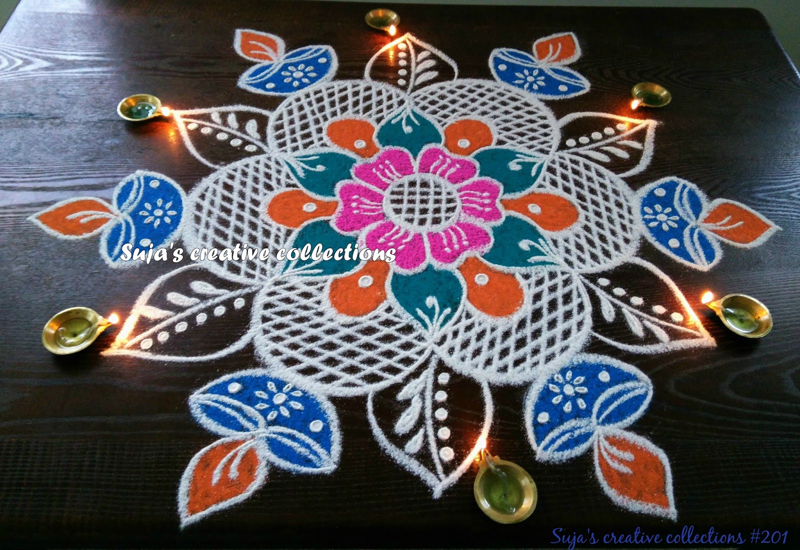Suja's Creative Collections: Deepam Rangolis