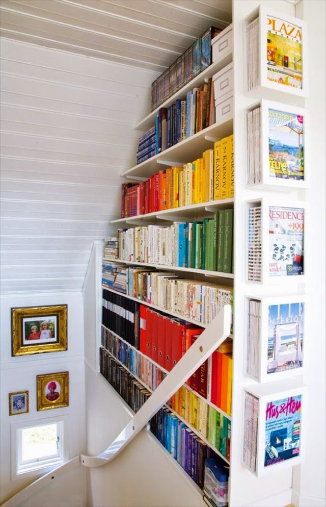 ciao! newport beach: arranging books by color