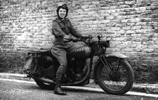 RoyalEnfields.com: WWII Dispatch Rider was a slip of a girl on a Royal ...