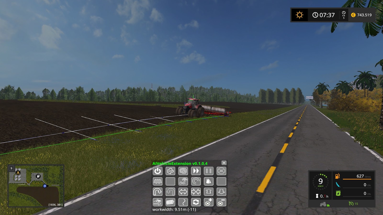 AUTO COMBINE E AUTO TRACTOR FS17