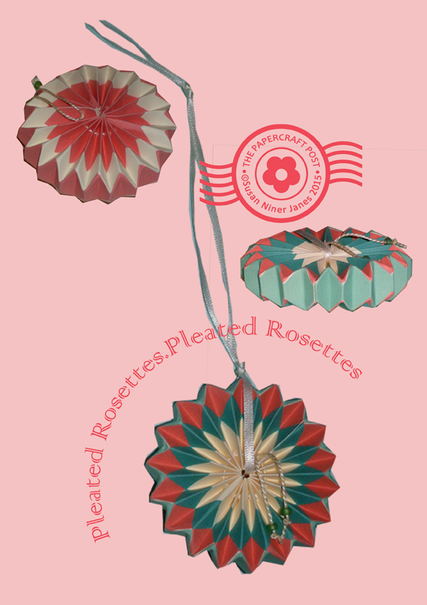 The Papercraft Post: Pleated Rosette Ornament Tutorial