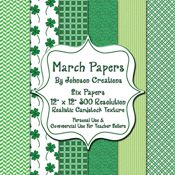 Johnson Creations: March Papers