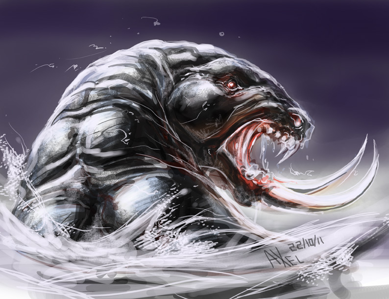 nancynismo: Garabato del día 55. Bunyip...