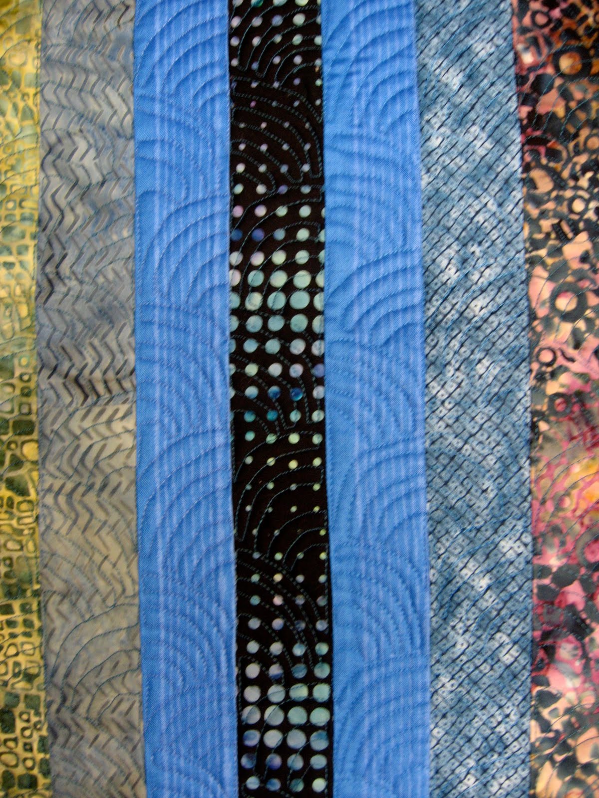 METAPHOR IN FABRIC: Finished the quilting