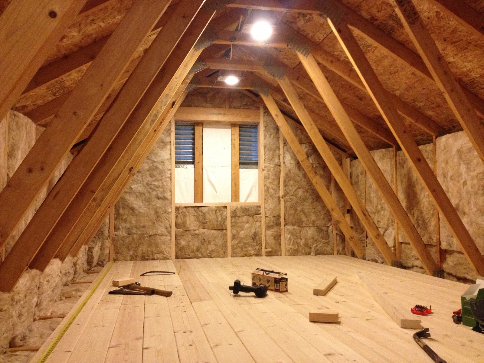 la maison des minous: Attic Addition