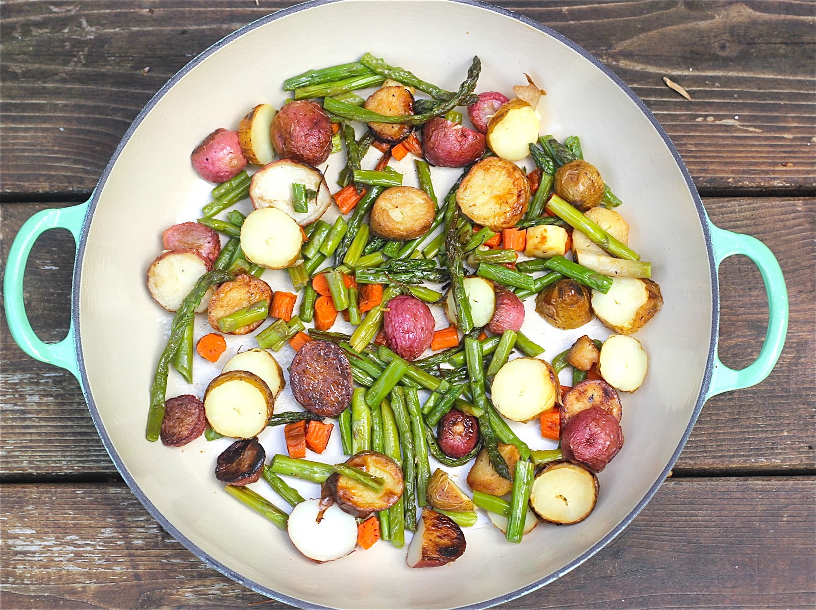 Intrinsic Beauty : Good Morning: Roasted Spring Vegetable Scramble