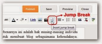 INSERT JUMP BREAK PADA POSTINGAN BLOG | ONLY M.E.