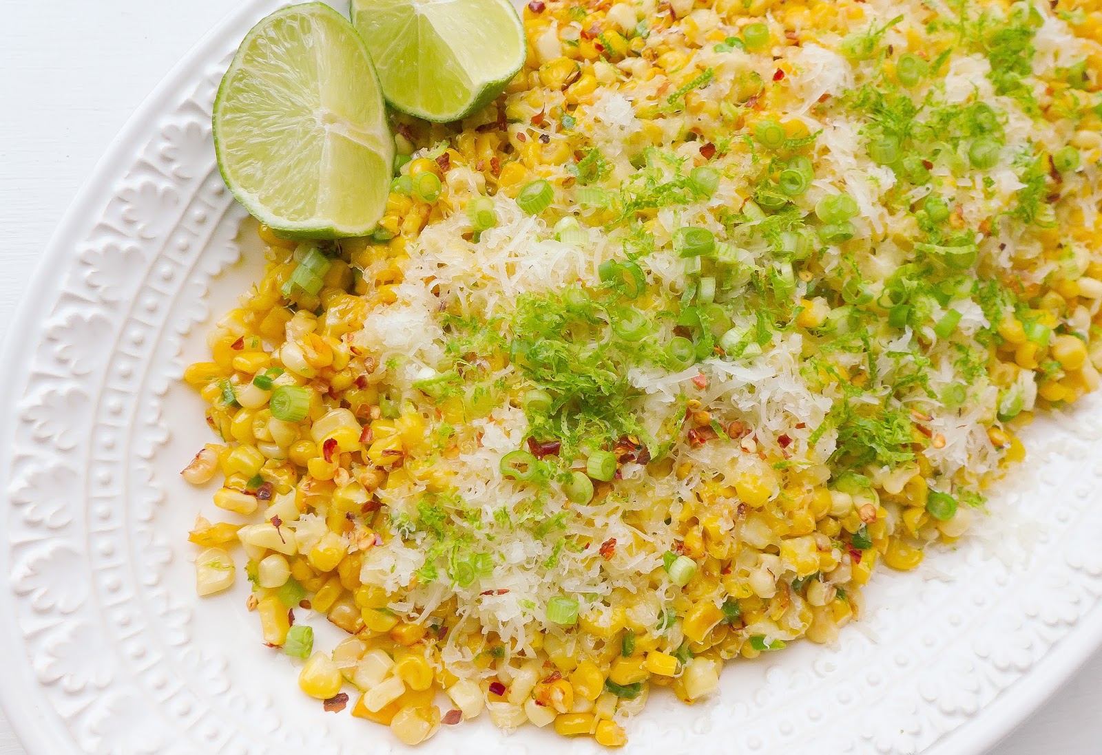 Dimples & Delights: Roasted Corn with Manchego and Lime