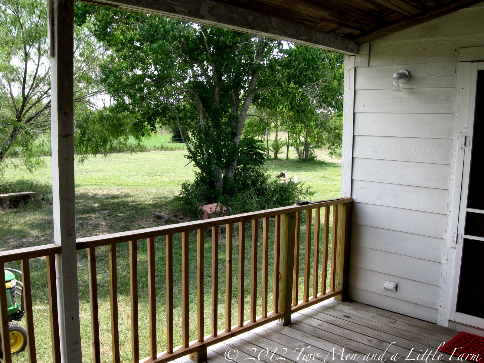 Two Men and a Little Farm: A VIEW FROM THE PORCH